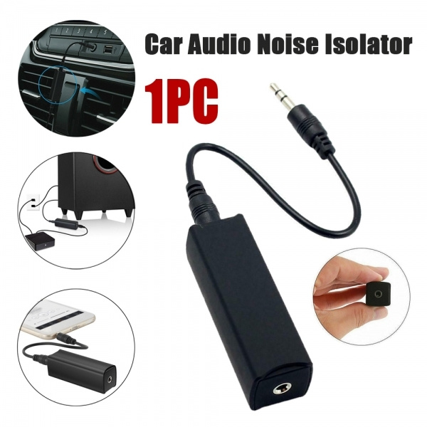 Car/Home Stereo System 3.5mm Aux Audio Ground Loop Noise Filter ...