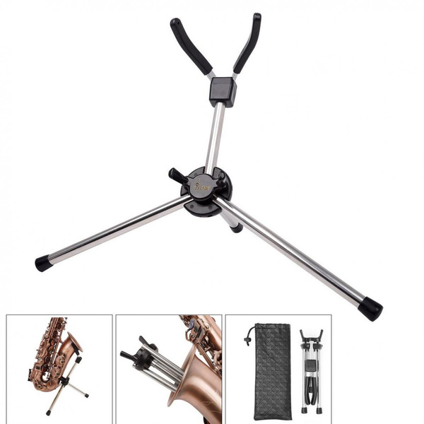 Foldable Alto Tenor Soprano Saxophone Stand Stainless Portable Sax ...