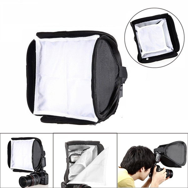 1 Set of Foldable Speedlite Flash Diffuser Photography Video Light Softbox Diffuser for ...