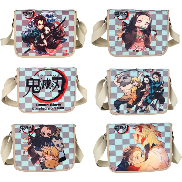 6 Style Anime Demon Slayer: Kimetsu No Yaiba Shoulder Bag Canvas Bag ...