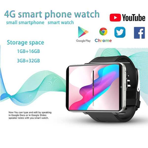 DM100 4G Game Smart Watch 2.86 Inch Big Screen Android 7.1 3G RAM 32G ROM LTE 4G Sim Camera GPS ...