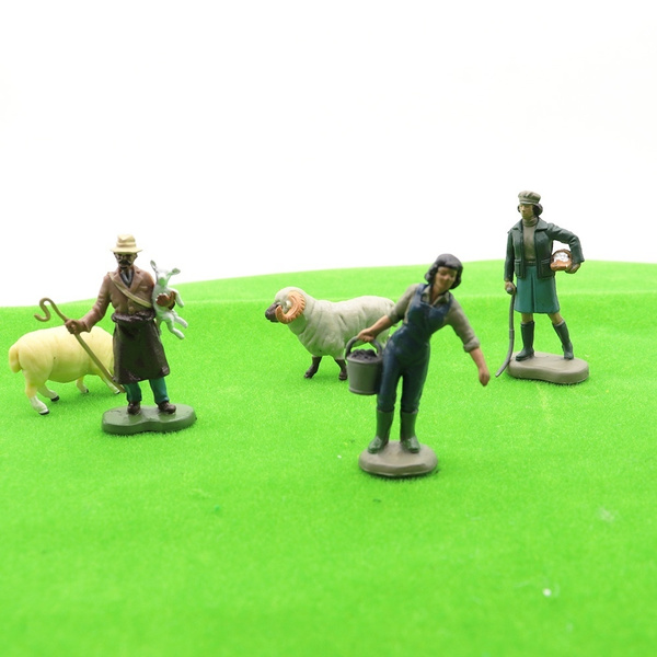 Model Simulation Farm Series Scale Model Farmer Figures 1:32 Painted ...