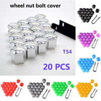20pcs 19mm car tire wheel screw cap decorative tire nut car screw style ...