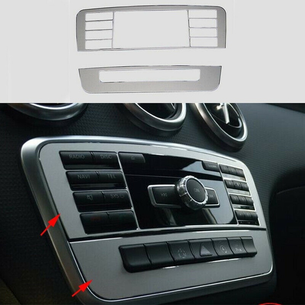 2pcs Aluminum Alloy Center Control Buttons Switch Decoration Panel ...