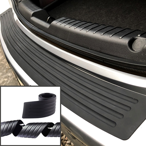 Car Rear Bumper Protector Sticker Trunk Sill Grard Rubber Strip Cover ...
