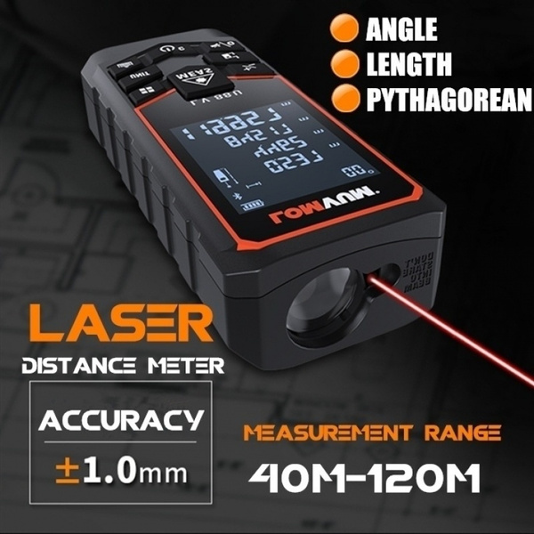 40m-120m Lomvum Handheld Beam Rangefinder Digital Beam Distance Meter ...