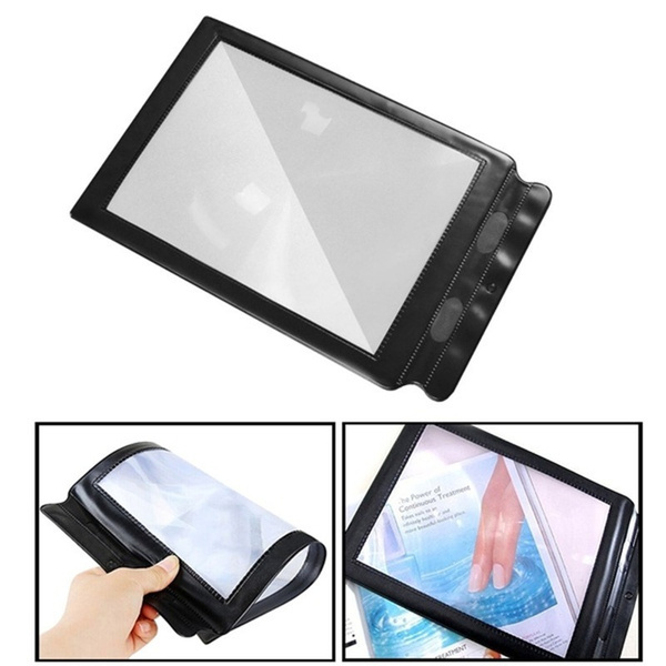 Portable Household Reading Black Frame In 3 Times A4 Soft Surface ...