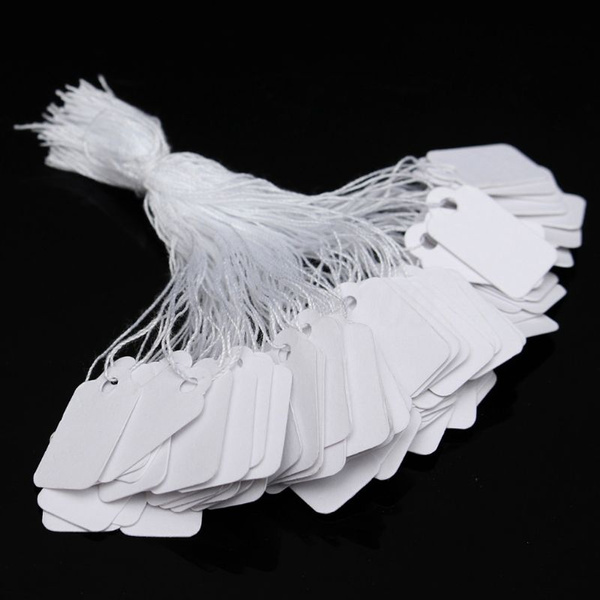 500 Pcs Price Label Tags String Jewelry Clothing Display Merchandise ...
