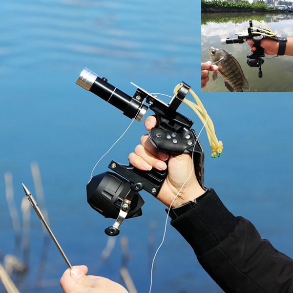 Outdoor Laser Shooting Fish Slingshot Shooting Multifunction Instinct ...