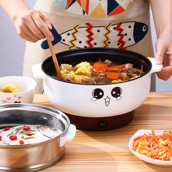22cm 2.8L Mini Electric Skillet Multifunctional Electric Pot Non Stick ...