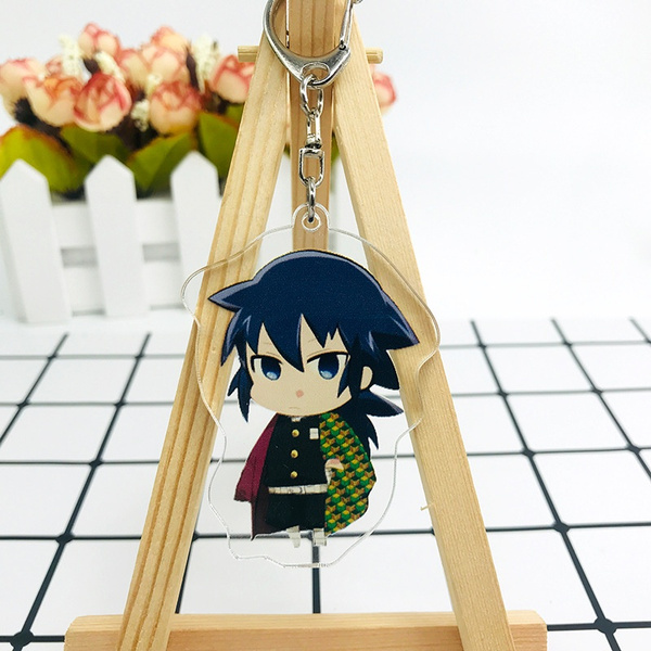 Anime Demon Slayer: Kimetsu no Yaiba Tomioka Giyuu Key Chain Acrylic ...