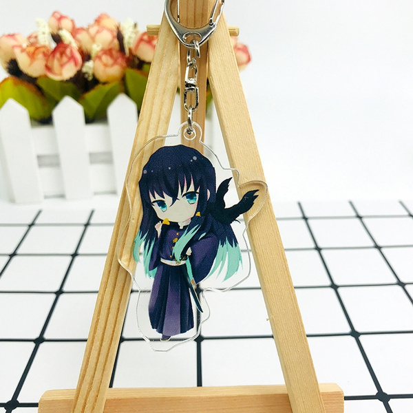 Anime Demon Slayer: Kimetsu no Yaiba Tomioka Giyuu Key Chain Acrylic ...