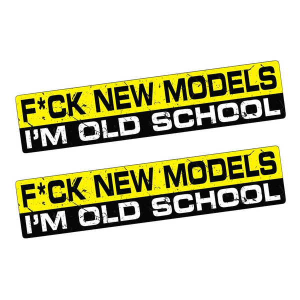 new pvc sticker OLD SCHOOL Funny Bumper Sticker Vinyl Decal Car Truck ...