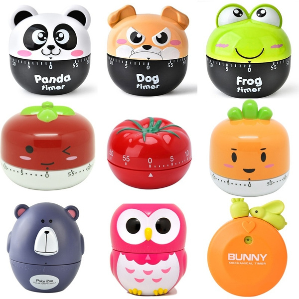 Kitchen Mechanical Timer Cartoon Timer Pomodoro 60 Minutes Chronograph ...