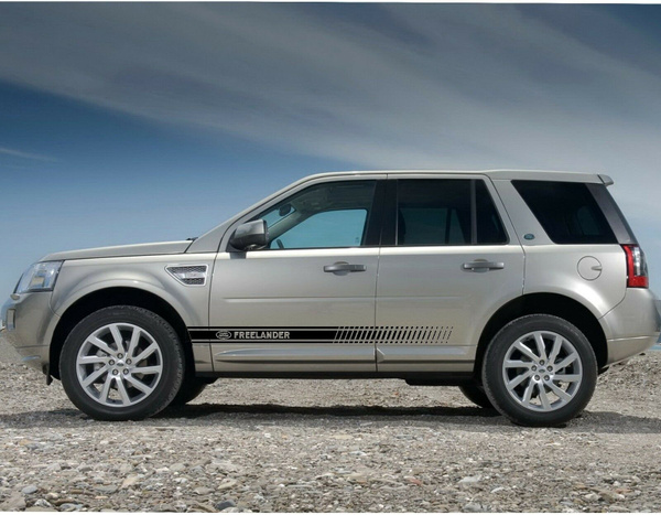 LAND ROVER FREELANDER 2x side body decal vinyl graphics racing sticker ...