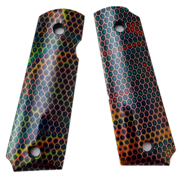 C-Tek Resin Infused Aluminum Honeycomb Full Size Grips for 1911 Handgun ...