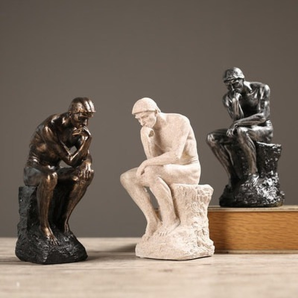 Sculpture Art & Collectibles Thinking Man Thinking man EXTRA LARGE SIZE ...