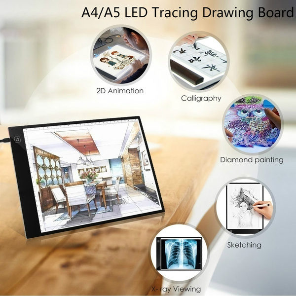 A4/A5 LED Portable Lining Drawing Board for Diamond Painting Art ...