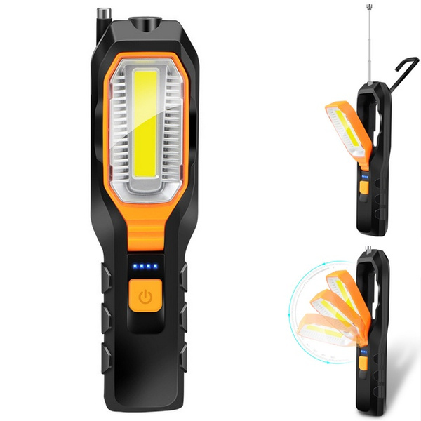 LED Car Repair Maintenance Worklight Magnetic Rechargeable Flashlight ...
