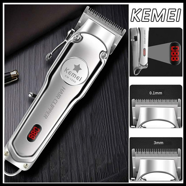 2020 New Metal Body Hair Clipper Stainless Steel Professional Trimmer ...