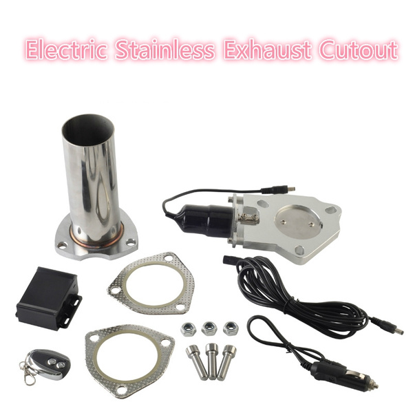 New Electric Stainless Exhaust Cutout With Remote Control With Be Cut ...
