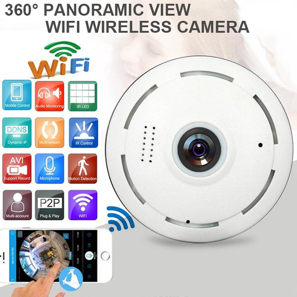 360 Degree Fisheye Panoramic Camera Home surveilance Security IP Camera ...