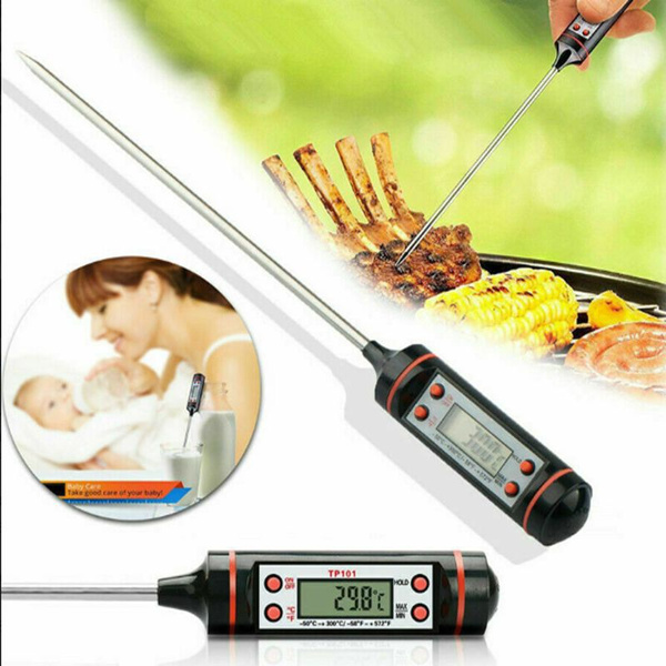 Baking Selectable C/F BBQ Meat Milk Food Probe Digital Read Temperature ...