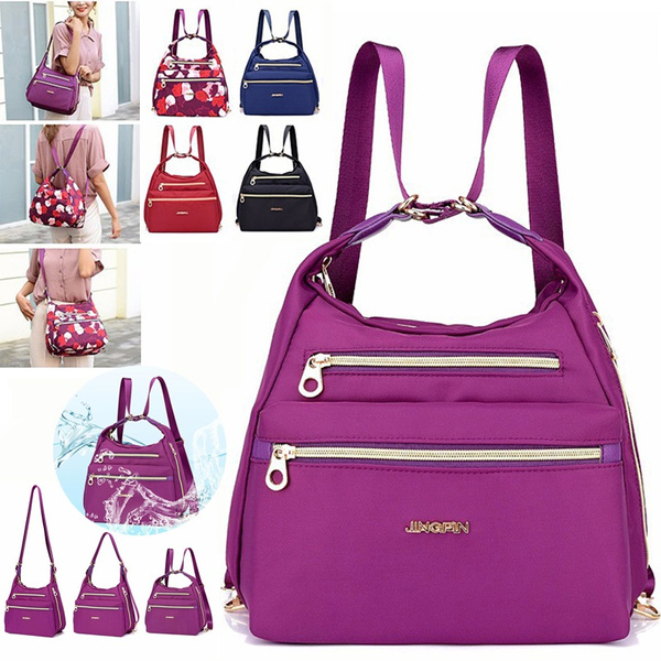 Women Fashion Portable Waterproof Nylon Cloth Bag Large Capacity ...