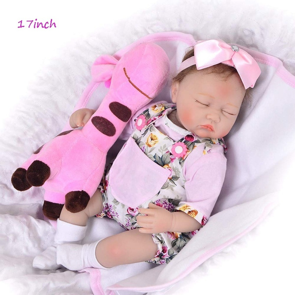 17 Inch Silicone Full Vinyl Baby Girl Doll Kids Toy Gifts | Wish