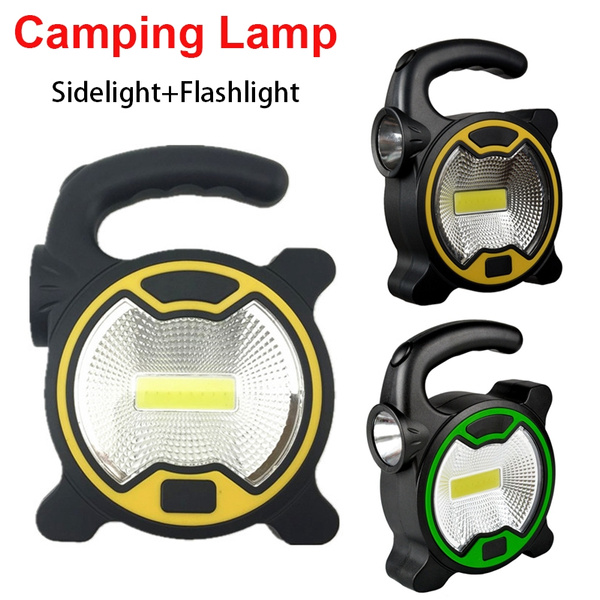 Led Portable Hand Lamp Outdoor Searchlight Emergency Lamp Tent Lamp COB ...