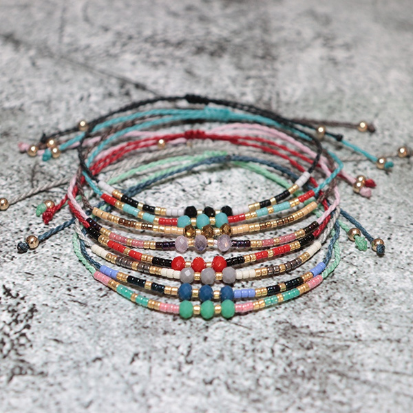 Fashion Hand Braided Small Seed Beads Miyuki Bracelet Cute Women Girls Handmade Braclet For Bff