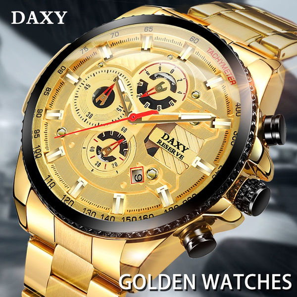 DAXY Quartz Watches Men's 3 Sub Dial Date Male Sport Business Watch ...