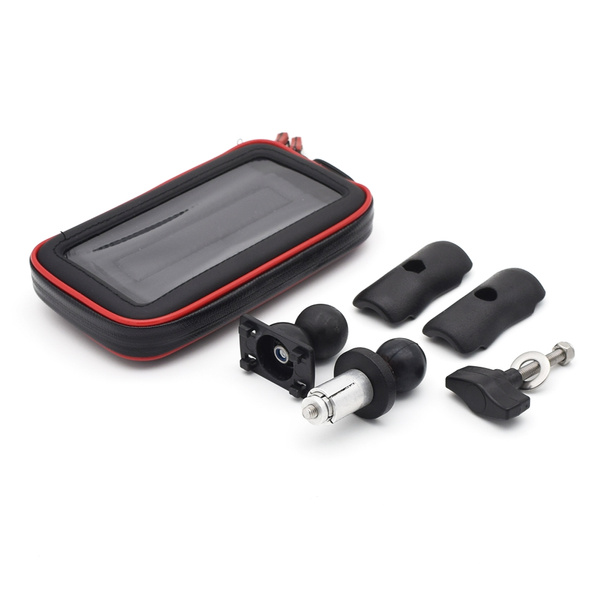 Sport Motorcycle Phone Mount Holder, Waterproof Navigation Grips Bag ...