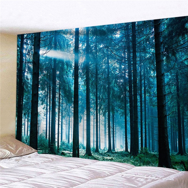 Tapestry Art Forest Print Tapestry Wall Hanging Tapestry Home Room ...