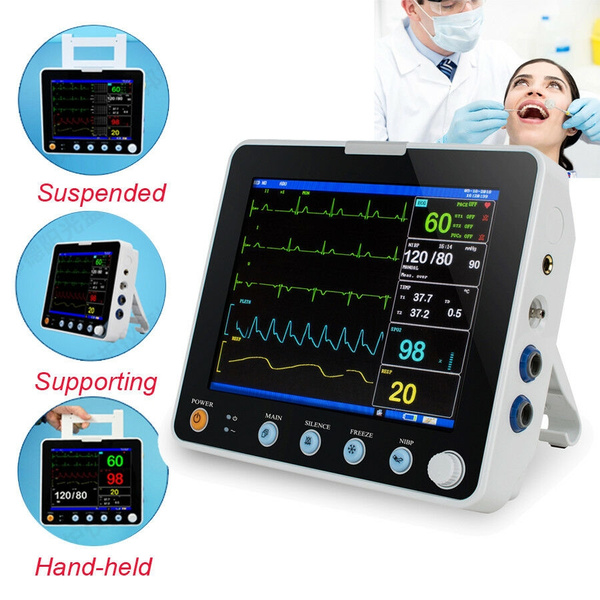 Dental Patient Monitor 8" Vital Sign 6 parameters with Pylon Rack ...