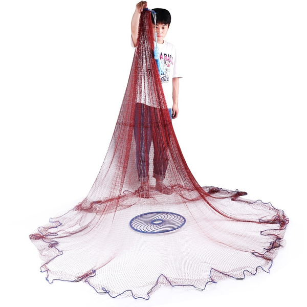 Lawaia Fishing Nets Hand Throw Casting Network with Flying Disc ...