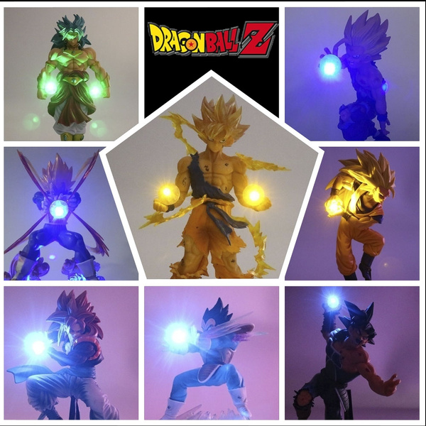 8 styles Dragon Ball Goku Gogeta Super Saiyan Vegeta Broly PVC Action ...