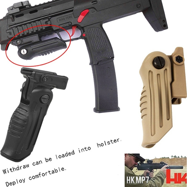 Folding Vertical Hand Grip Foregrip for Standard Picatinny Weaver Rail ...