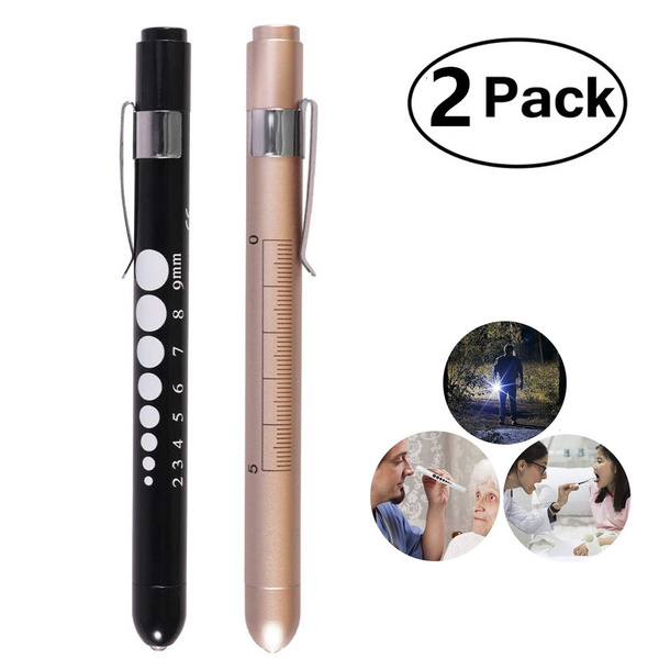 2Pcs/Set Medical Penlight Pocket First Aid Surgical Nurse Physician ...