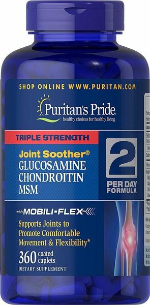 Puritan's Pride Triple Strength Glucosamine Chondroitin MSM Joint ...