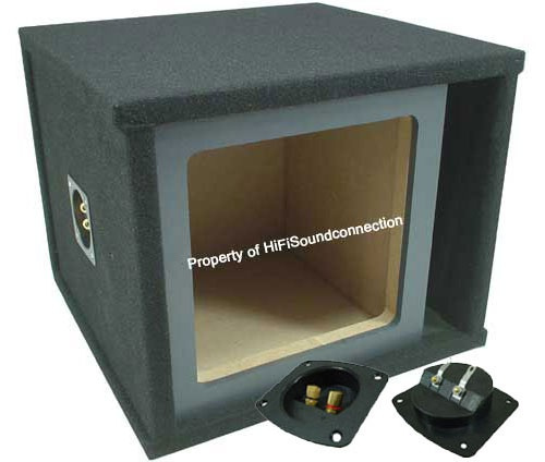 Car Audio Single 10" Vented Square Paintable Sub Box fits Kicker L7 ...