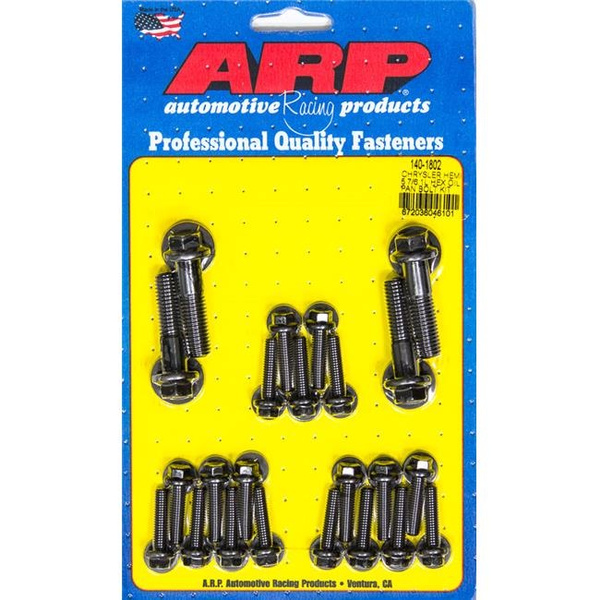 ARP 140-1802 6 Point Oil Pan Bolt Kit for Chrysler Mopar 5.7L-6.1L Hemi ...