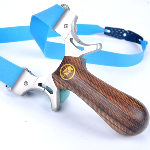 Professional Slingshot Hunting Catapult Archery Slingbow Flat Rubber ...