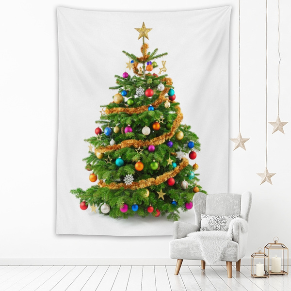 Christmas Tree Tapestry Christmas Hanging Bedroom Living Room Christmas ...