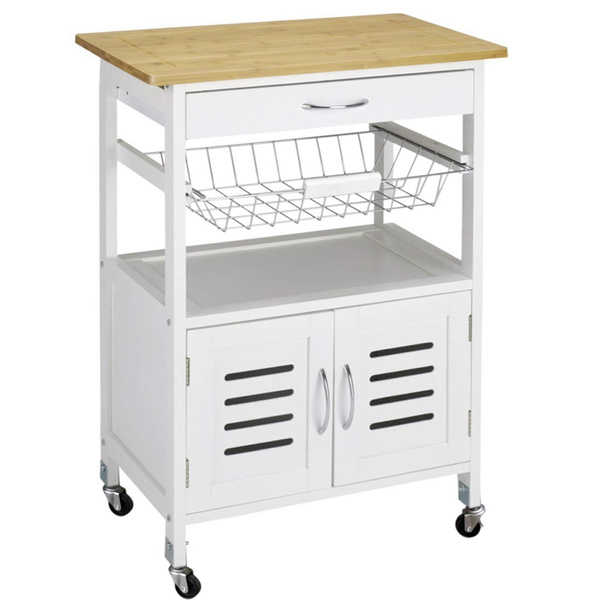 Mobile Kitchen Carts Utility Storage Carts Stable Microwave Stand ...