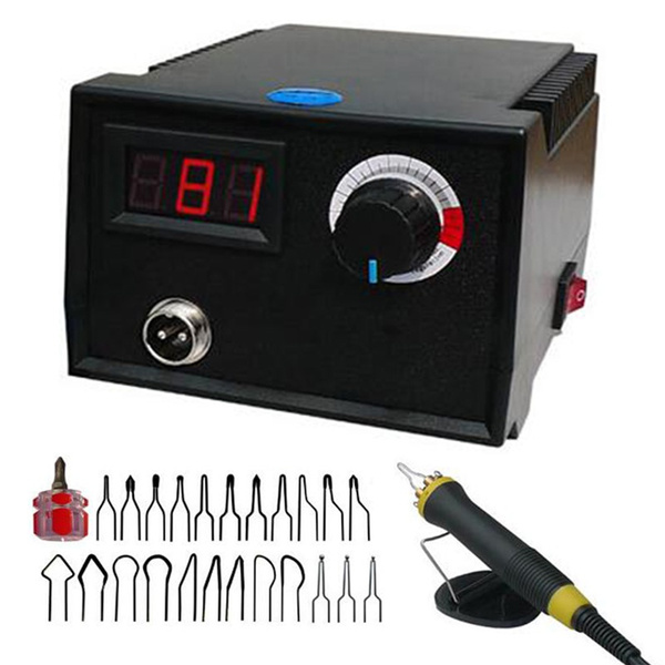 Professional Wood Burning Pen Kit Digital Pyrography Machine Soldering ...