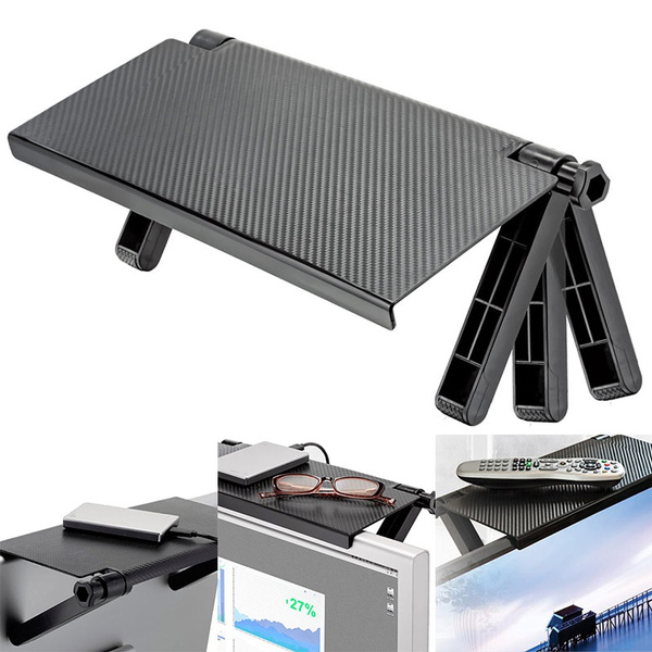 Screen Shelf Computer Monitor Riser Desktop Stand TV Rack Display Shelf ...