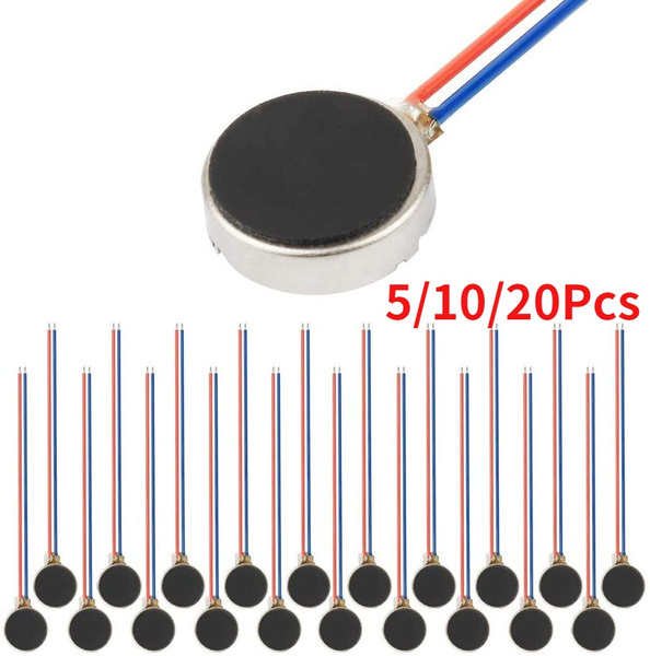 5/10/20Pcs Mini Vibration Motor Micro Flat Vibrating DC Motor 12000± ...