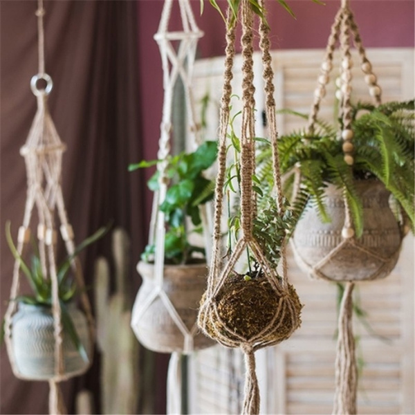10 Styles Balcony Home Garden Plants Hanging String Plant Hanger ...