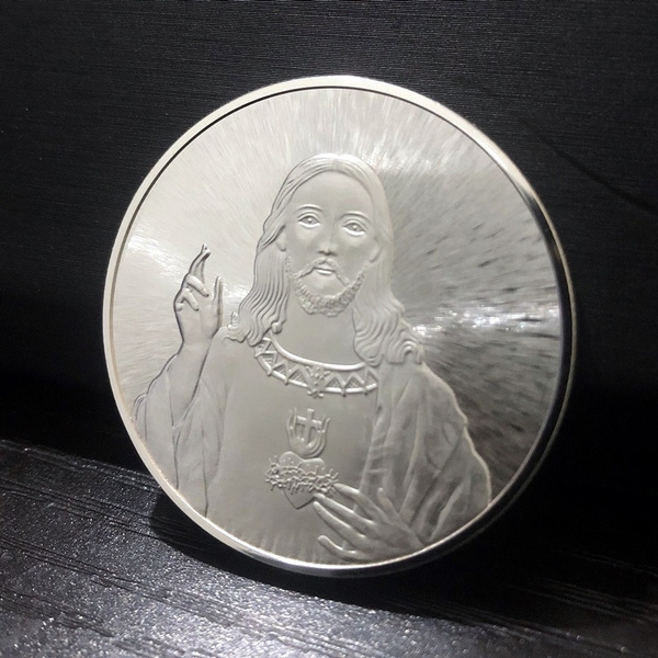 Jesus Commemorative Coin, Gold and Silver Can Be Choose, Event ...
